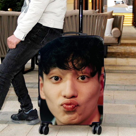 Custom Made Luggage Covers with Face personalized Photo Suitcase Cover ...